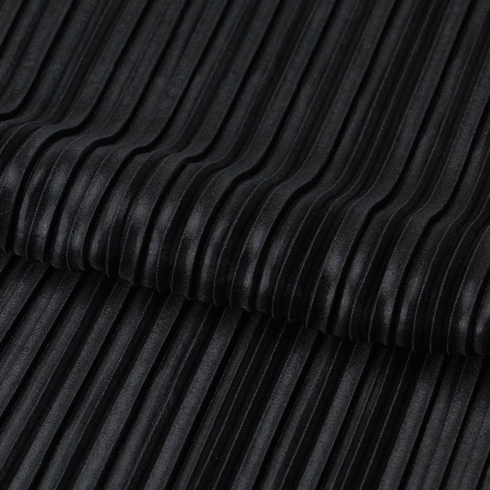 Titanium Pleated Polyester Fabric | Blue Moon Fabrics