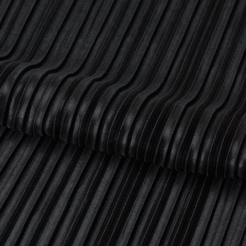 Titanium Pleated Polyester Fabric | Blue Moon Fabrics