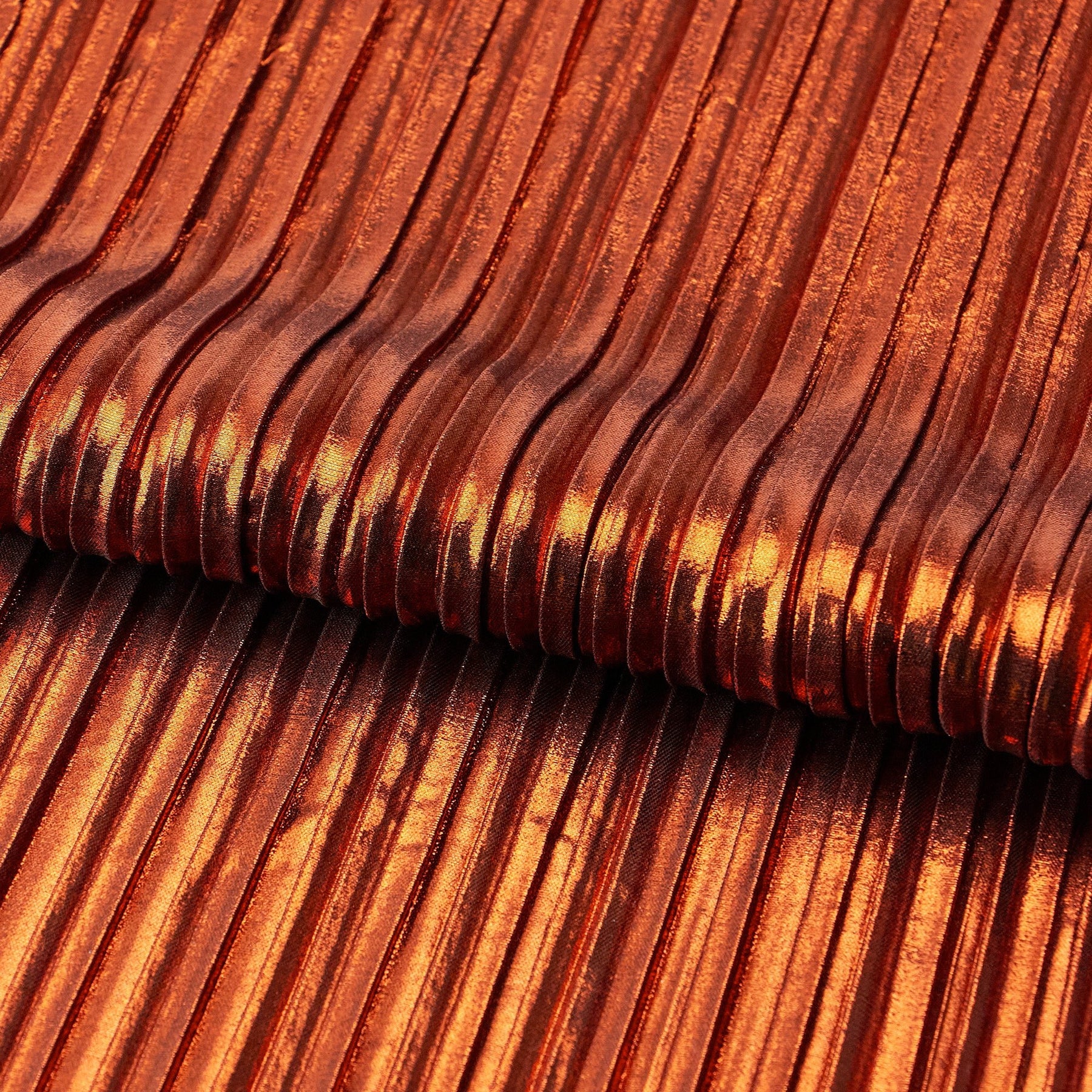 Titanium Pleated Polyester Fabric | Blue Moon Fabrics